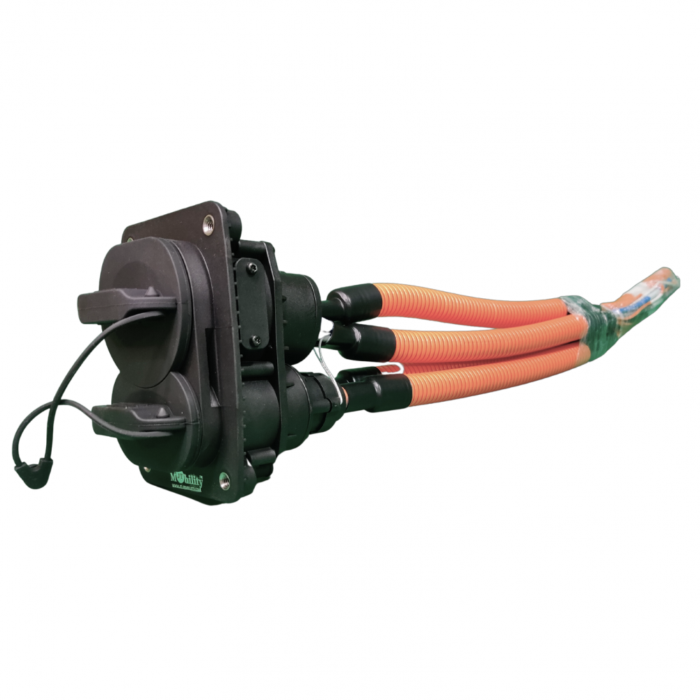 200A Electric Car EV Inlet 1000V DC Combo CCS Type 2 Charging Socket ...