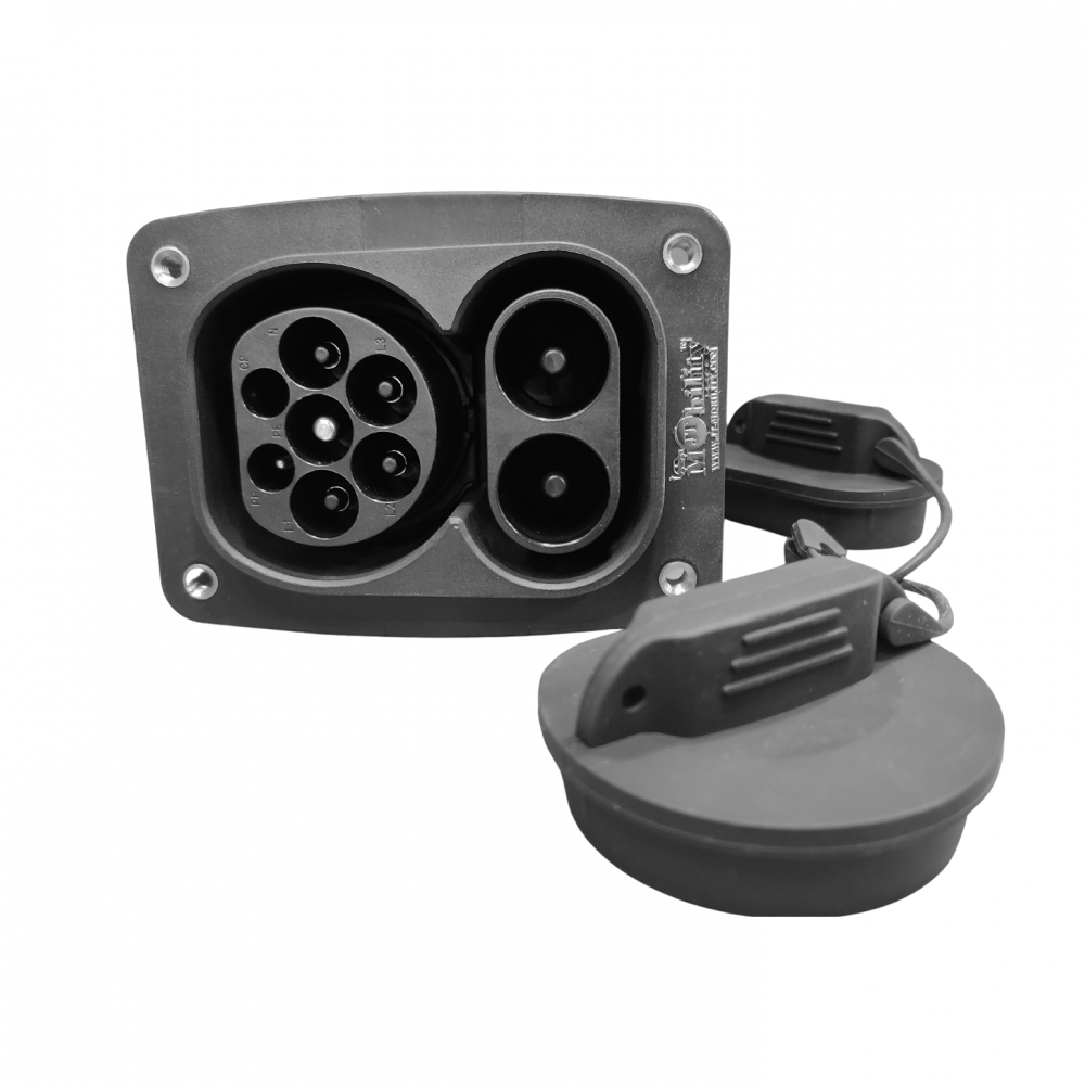 200A Electric Car EV Inlet 1000V DC Combo CCS Type 2 Charging Socket ...