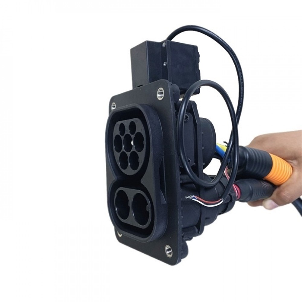200A CCS2 Car EV Inlet Socket with actuator, 1000V DC CCS Type 2 IEC ...