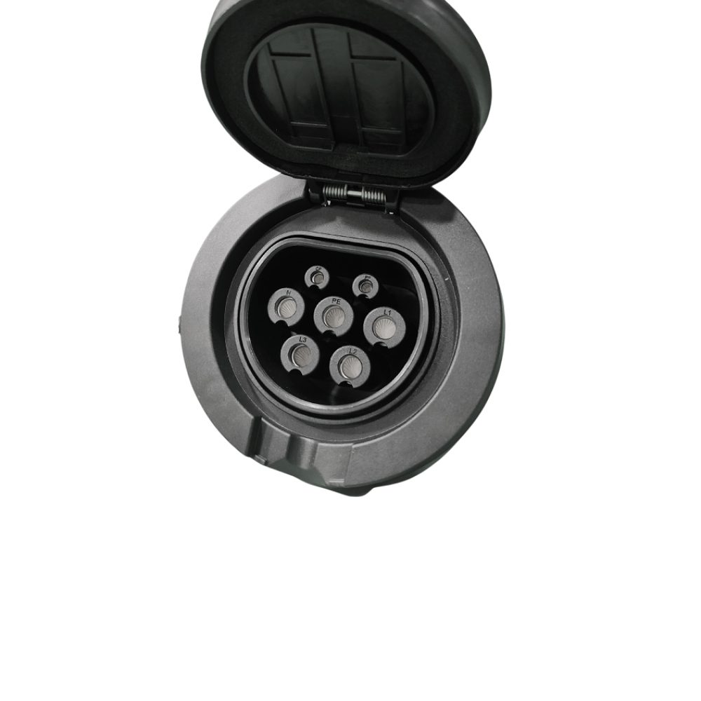 Single/Three Phase 32A Type 2 IEC 62196-2 Female Inlet Socket for EVSE ...