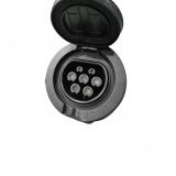 single/Three Phase 32A Type 2 IEC 62196-2 Female Inlet Socket for EVSE ...