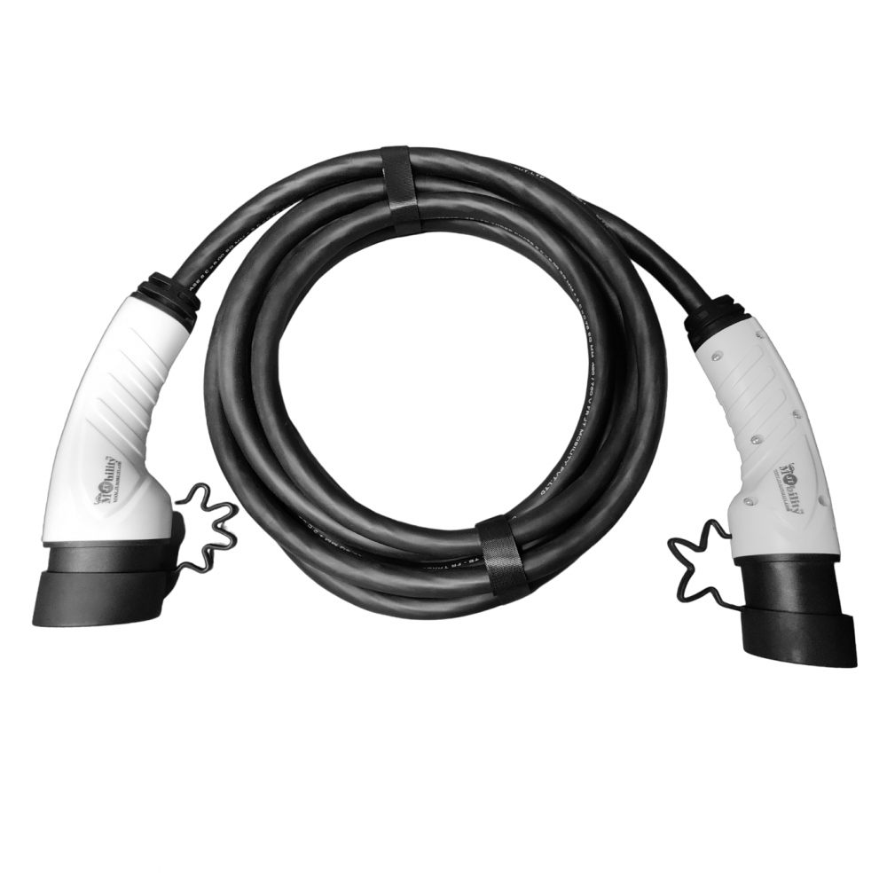 Mode-3 EV Charging Cable Type 2 IEC 62196-2 Male to Type 2 Female ...