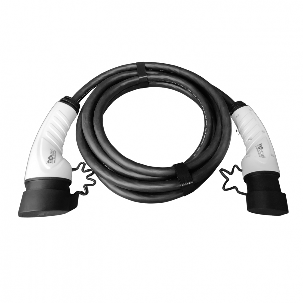 EV Charging Cable Mode-3 Type 2 IEC 62196-2 Male to Type-2 Female Three ...