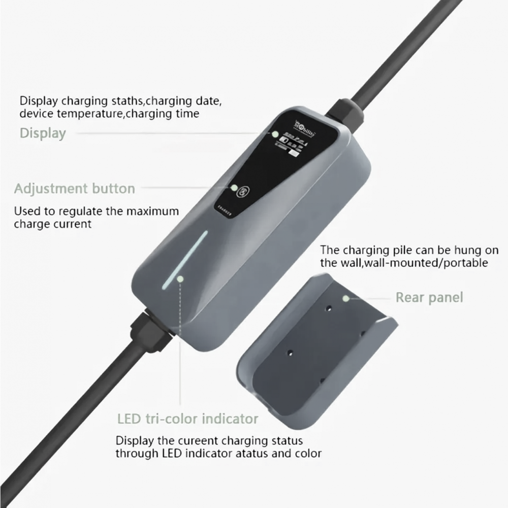 Type-2 Portable Electric Car Vehicle Charger Type 2 IEC 62196-2 - CEE ...