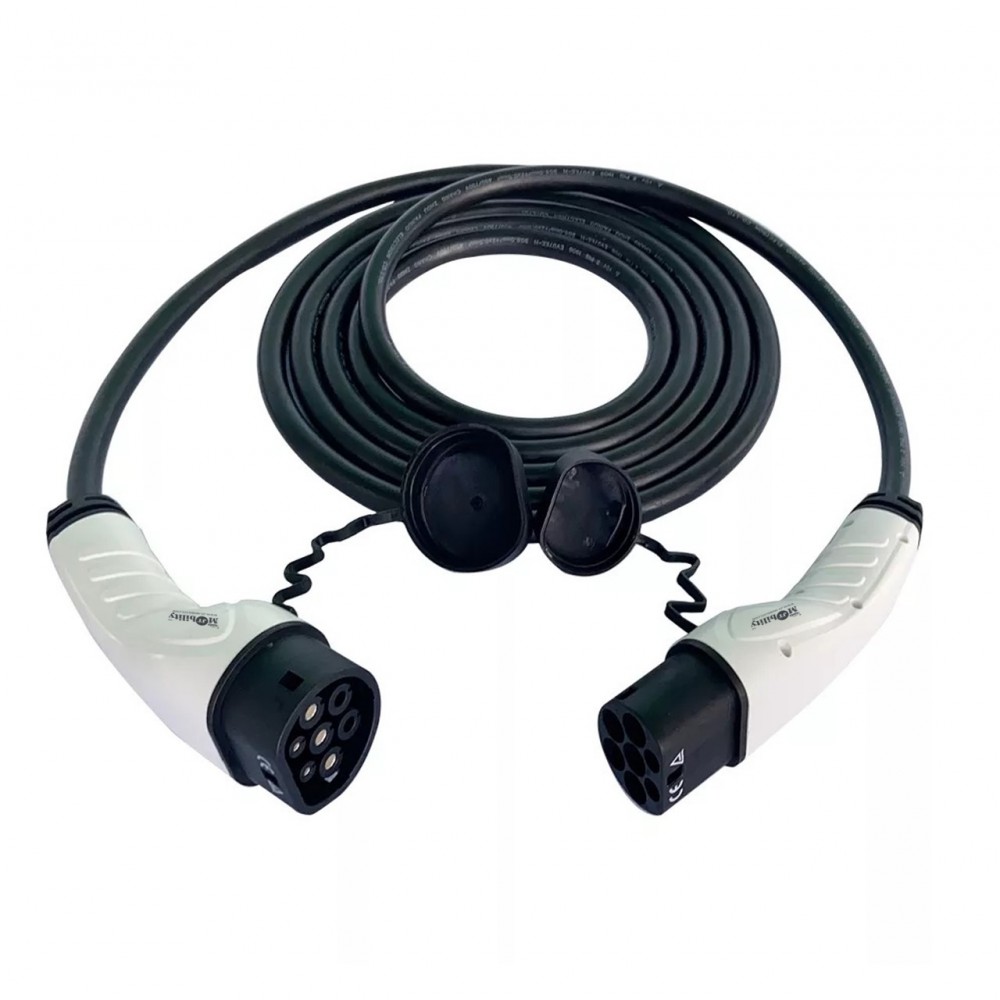 EV Charging Cable Mode-3 Type 2 IEC 62196-2 Male to Type-2 Female Three ...
