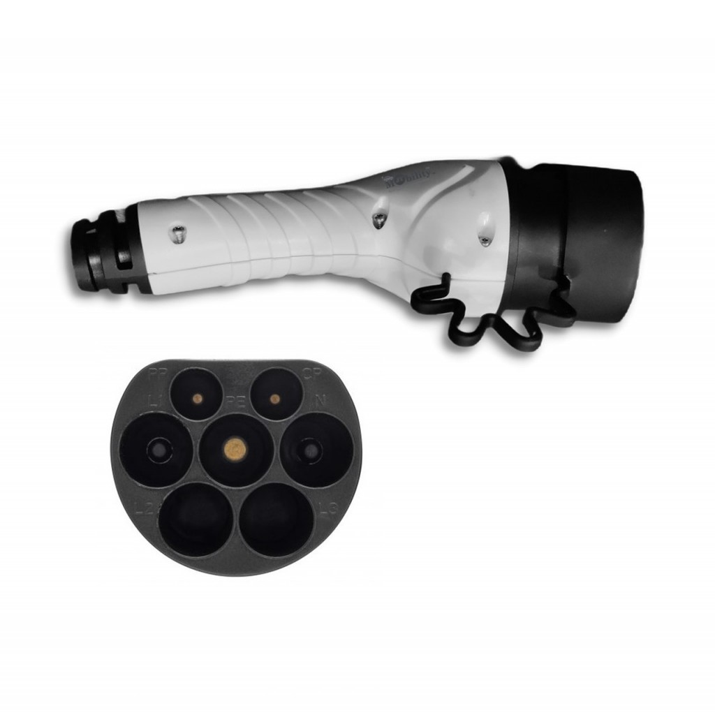 Type 2 IEC 62196-2 Male 32A Single Phase EV Plug or Connector Gun