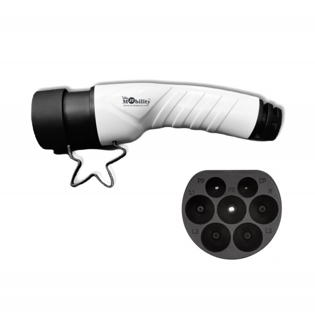 Type 2 IEC 62196-2 Male 16A Three Phase EV Plug or Connector Gun